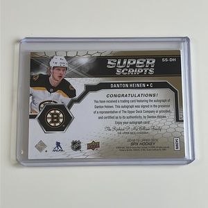 Upper Deck | Other | 819 Ud Spx Super Scripts Danton Heinen Autograph ...